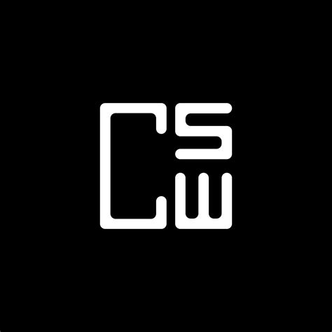 Csw Letter Logo Creative Design With Vector Graphic Csw Simple And