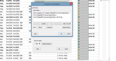 Formula To Display A Graphical Indicator In Ms Project 2016 Microsoft