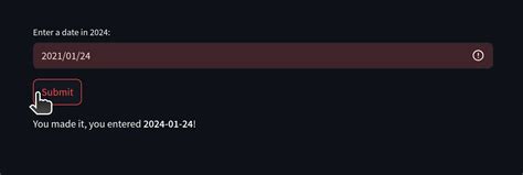 Issues With Stdateinput Validation Using Streamlit Streamlit