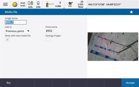 Trimble Tsc7 How To Take A Photo And Attach It To A Stored Point
