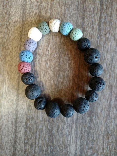Handmade Lava Rock Essential Oil Diffuser Bracelet Multi Color Lava