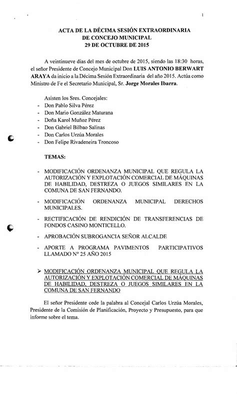 PDF Acta de la Sesión Extraordinaria adjuntará a la presente acta comercial si se