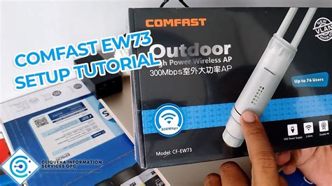 Comfast Ew73 Setup Tutorial Tagalog Youtube