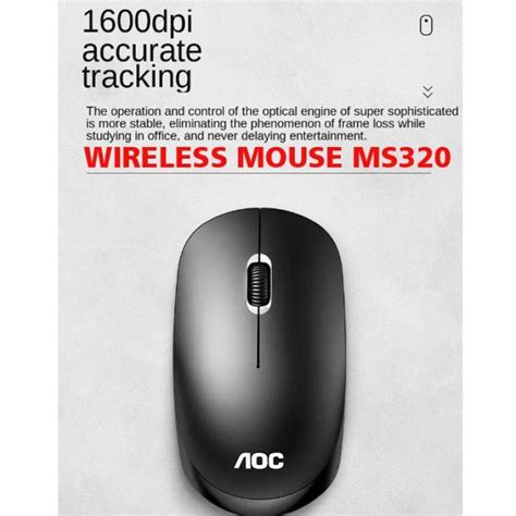 Jual Mouse Wireless AOC MS Wireless Mouse GHz USB Receiver Di Seller Milkyway Tech Tegal