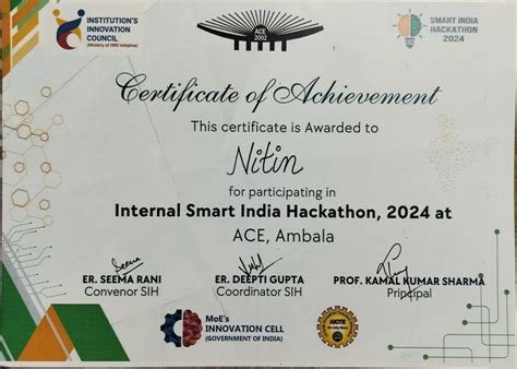 Smartindiahackathon2024 Innovation Technology Hackathon Cse