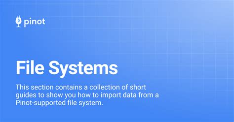 File Systems Apache Pinot Docs