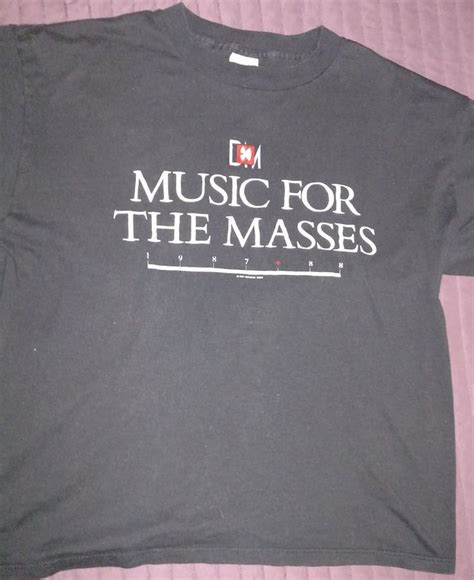 Vintage Concert T Shirt Depeche Mode Rare Music For The Masses 1987