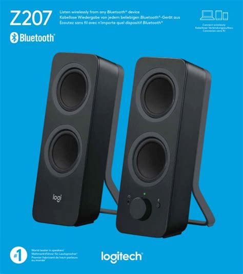 Logitech Højttaler Z207 Bluetooth Stereo 2 0 10w Sort Detail