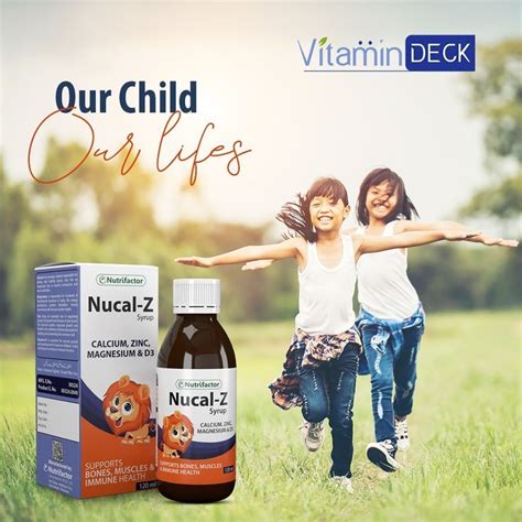 Nutrifactor Nucal Z Syrup Calcium Zinc Magnesium And D3 120ml