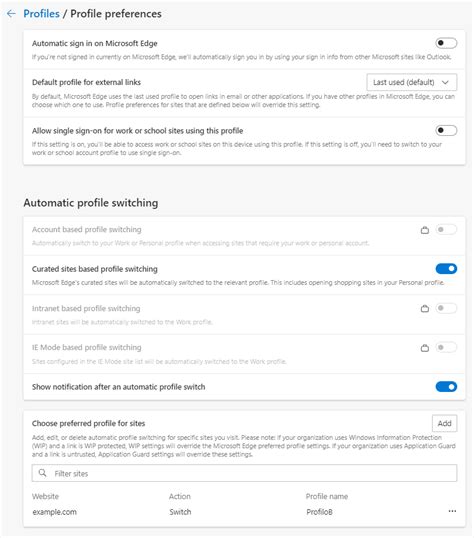How To Manage Via Registry These Options In Edge Under Profile Preferences Microsoft Qanda