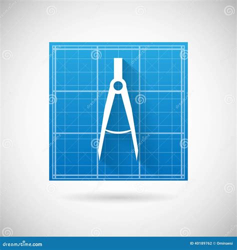 Compass Divider Drafting Design Tool Vector Illustration Architect Icon