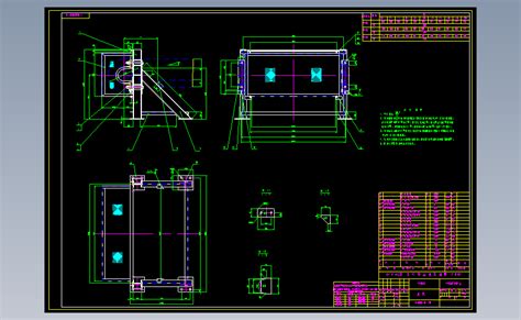 第59盒角形改向滚筒尾架 AutoCAD 2004 模型图纸下载 懒石网