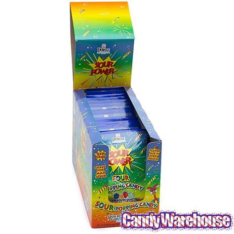 Sour Power Popping Candy Packs Quattro 18 Piece Box Bestcandyshop