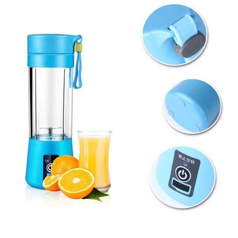 Mini Liquidificador Portatil Misturador Squeezers Recarregável Usb Lâminas Vegetais Fruit