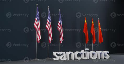 Usa Sanctions On China Sanctions Against China Sanctions On China 3d