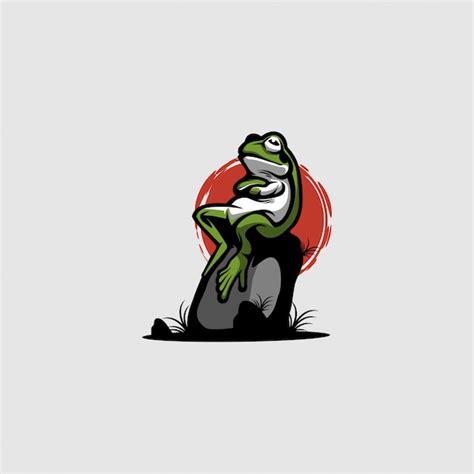 Premium Vector Frog Logo