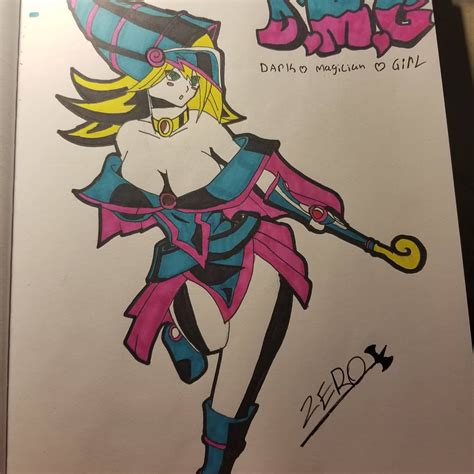Drew The Best Yugioh Waifu Dank Magician Girl Ryugioh