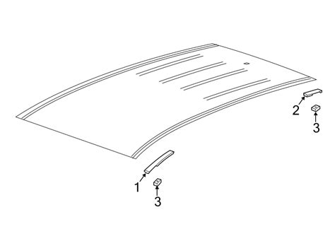Buick Encore Roof Drip Molding Right Front Front Wluggage Carrier