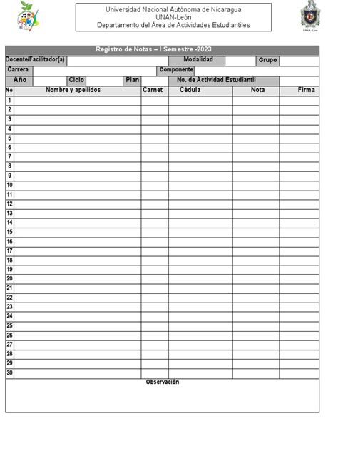 Formato Notas 2023 Pdf