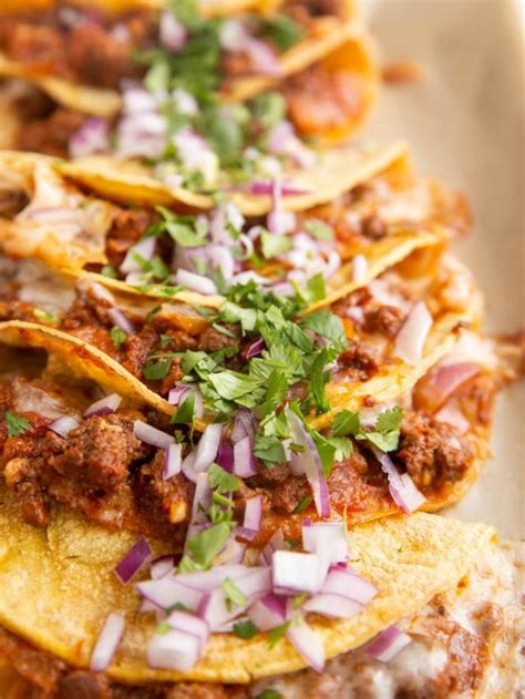 Crispy Baked Ground Beef Tacos Story The Roasted Root