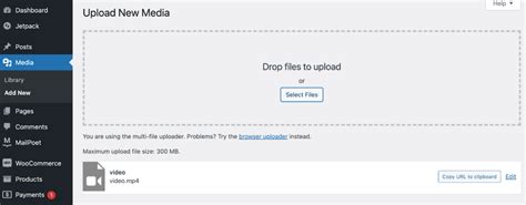 How To Upload A Video To Wordpress And Add It To A Page