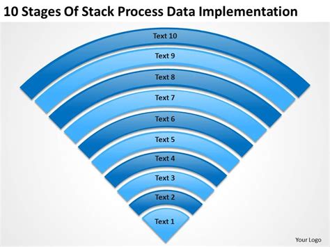Business Diagram 10 Stages Of Stack Process Data Implementation Powerpoint Slides PowerPoint