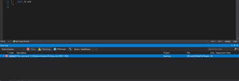 Msb3075 The Command Cwindowssystem32 65001 Nul · Issue