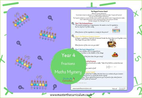 Fractions Maths Mystery Master The Curriculum