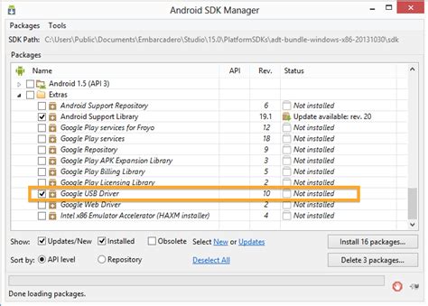 Checking Your Android Device Is Ready For Development DelphiABall