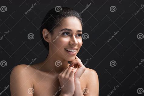 Happy Lady With Blushing Look Stock Image Image Of Glad Care 116573595