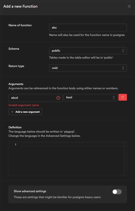 Cant Create Cloud Function With Argument · Issue 4208 · Supabase