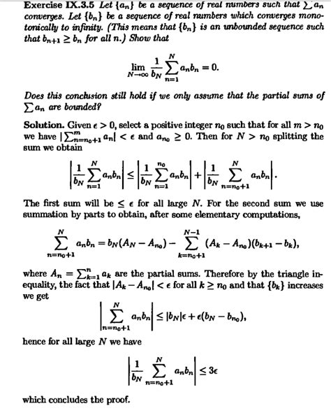 partial summation r askmath