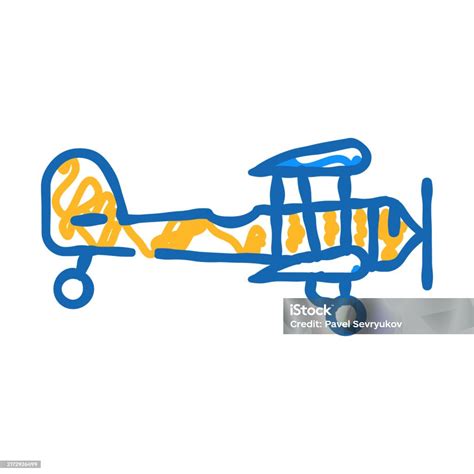 복엽 비행기 비행기 항공기 겉옷 여성 옷 소녀 세트 벡터 아이콘 낙서 그림 관광에 대한 스톡 벡터 아트 및 기타 이미지 관광 구름 그리기 Istock