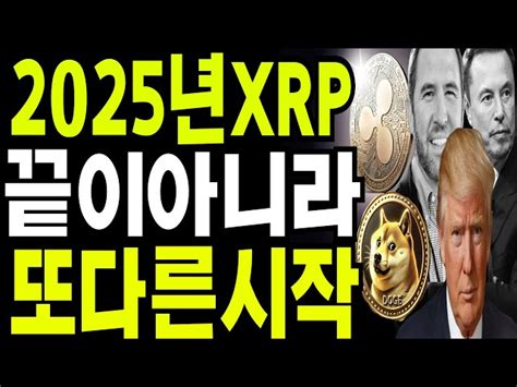 비트코인 도지코인 리플코인 🔥2025년 Xrp 끝이 아니라 또다른시작 🔥