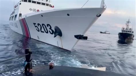 Two Collisions Between Chinese And Philippine Ships In The South China Sea