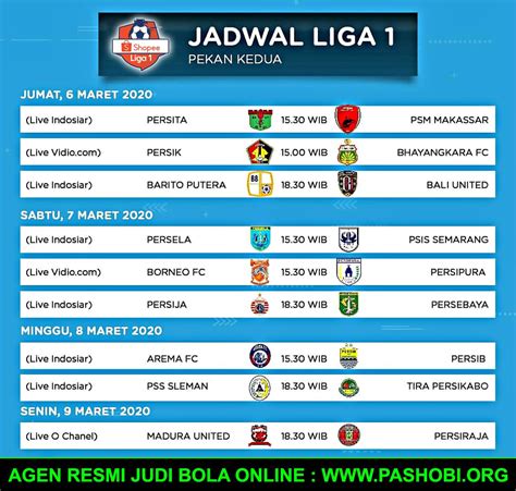 Jadwal Persija Liga 1 Id