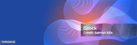 추상적인 파란 물결이 흐르는 배너 배경 디자인 벡터 일러스트레이션 흐르는 입자 파동 동적 모션 스트림 디지털 기술 곡선 0명에 대한 스톡 벡터 아트 및 기타 이미지 Istock