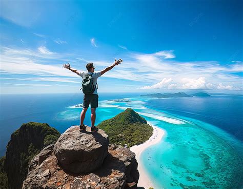 열대의 행복을 탐험하다 열대 섬 섬 낙원 해변 휴가 배경 일러스트 및 사진 무료 다운로드 Pngtree