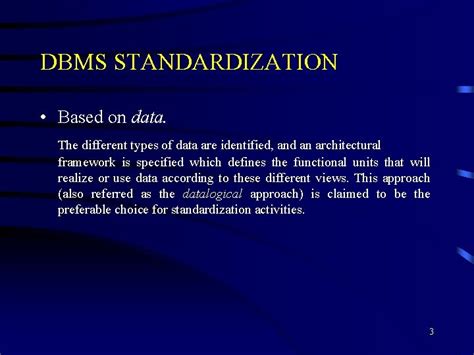 Distributed Dbms Architecture Dbms Standardization Based On Components