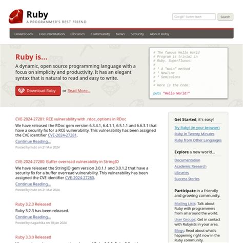 Ruby Programming Language Pearltrees