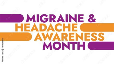Migraine And Headache Awareness Month Colorful Motion Graphics Seamless