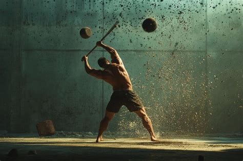 Hammer Throw Swing Premium Ai Generated Image