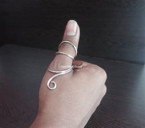 Thumb Splint MCP Silver Ring MCP Hyperextension Splint Etsy