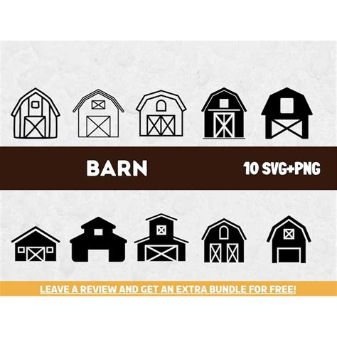 Barn Svg Bundle Svg Files For Cricut Farmhouse Svg Buildi Inspire Uplift