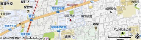 福岡県福岡市城南区荒江団地43の地図 住所一覧検索｜地図マピオン