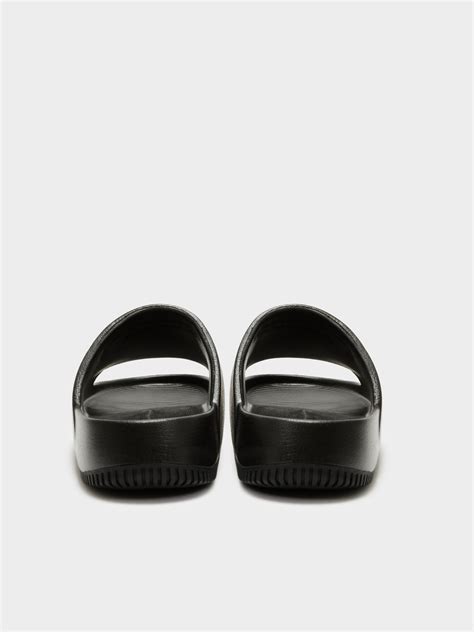 Nike Womens Calm Slides Black Black Glue Store