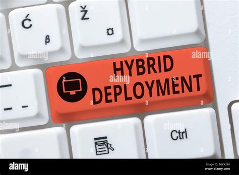 Conceptual Caption Hybrid Deployment Business Concept A Combination Of Onpremises Applications