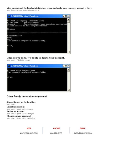 managing windows user accounts via the commandline pdf
