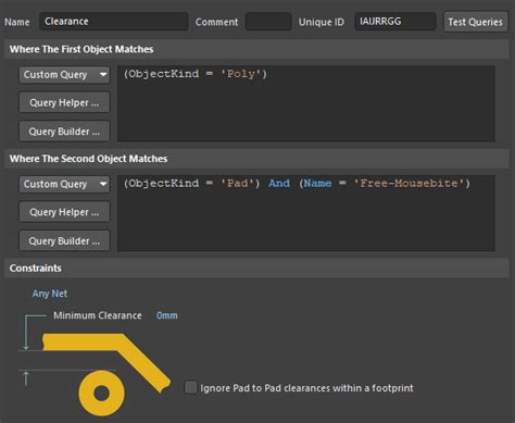 How Can I Disable Hole To Polygon Clearance In Altium Electrical