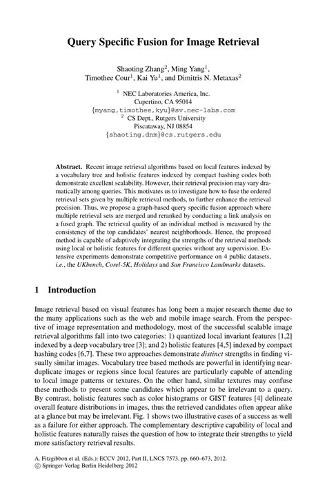 Pdf Query Specific Rank Fusion For Image Retrieval